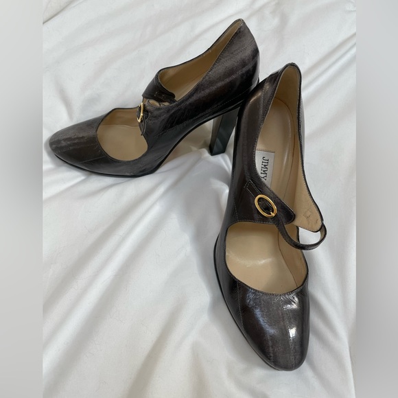 Jimmy Choo | Shoes | Jimmy Choo Eel Skin Klin Mary Jane Pumps Sz It 37 ...